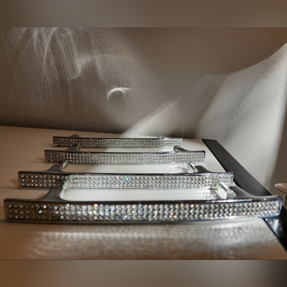 unbranded | Accents | Rhinestone Silver Drawer Pull Dresser Handle Knob ...